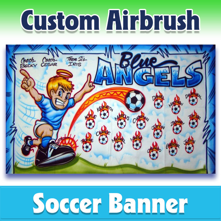Airbrush Soccer Banner - Angels -2005 – Fresh Air Shirts